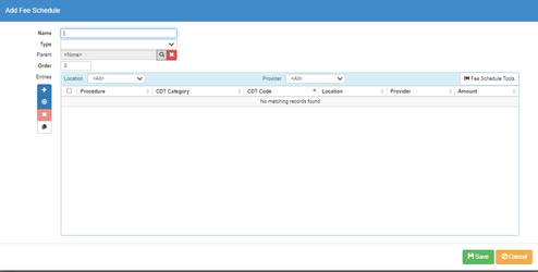 Setting up Fee Schedules – Cloud 9